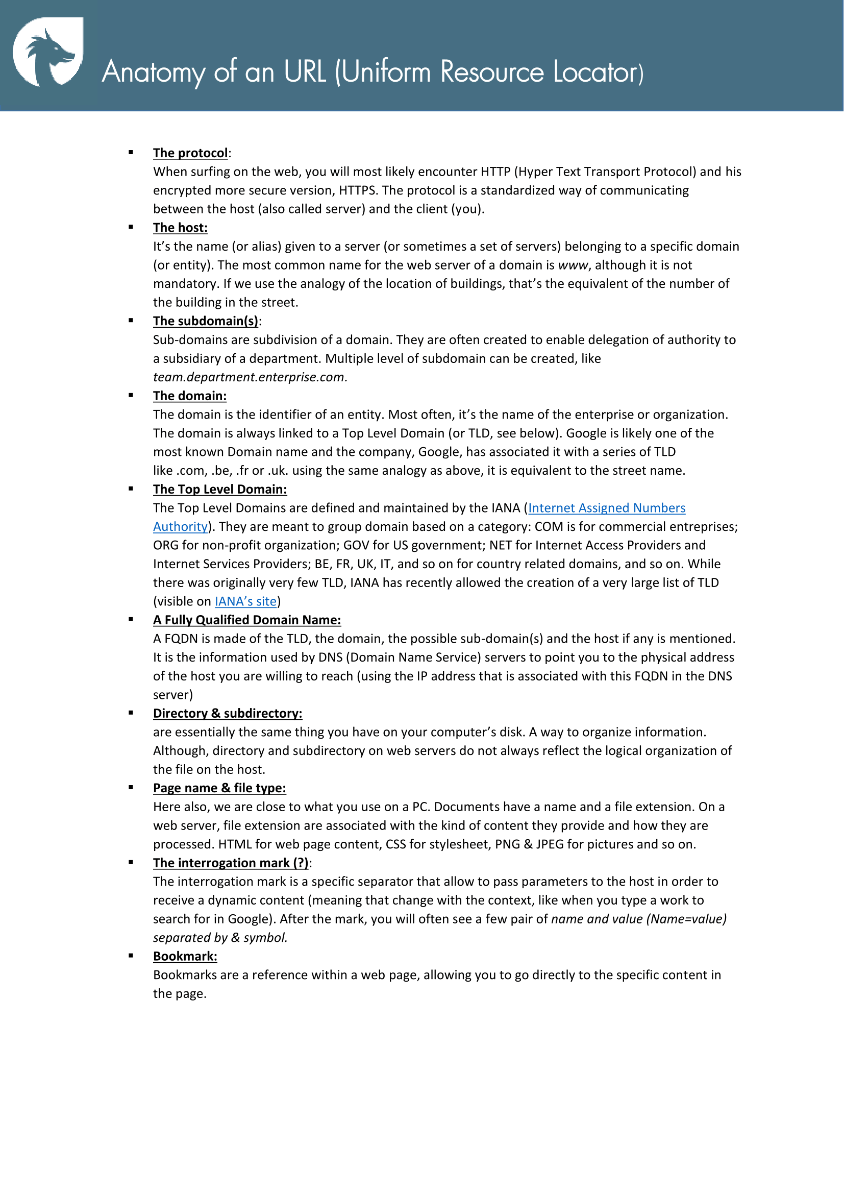 Anatomy of an URL: The cheat sheet - Apalala srl